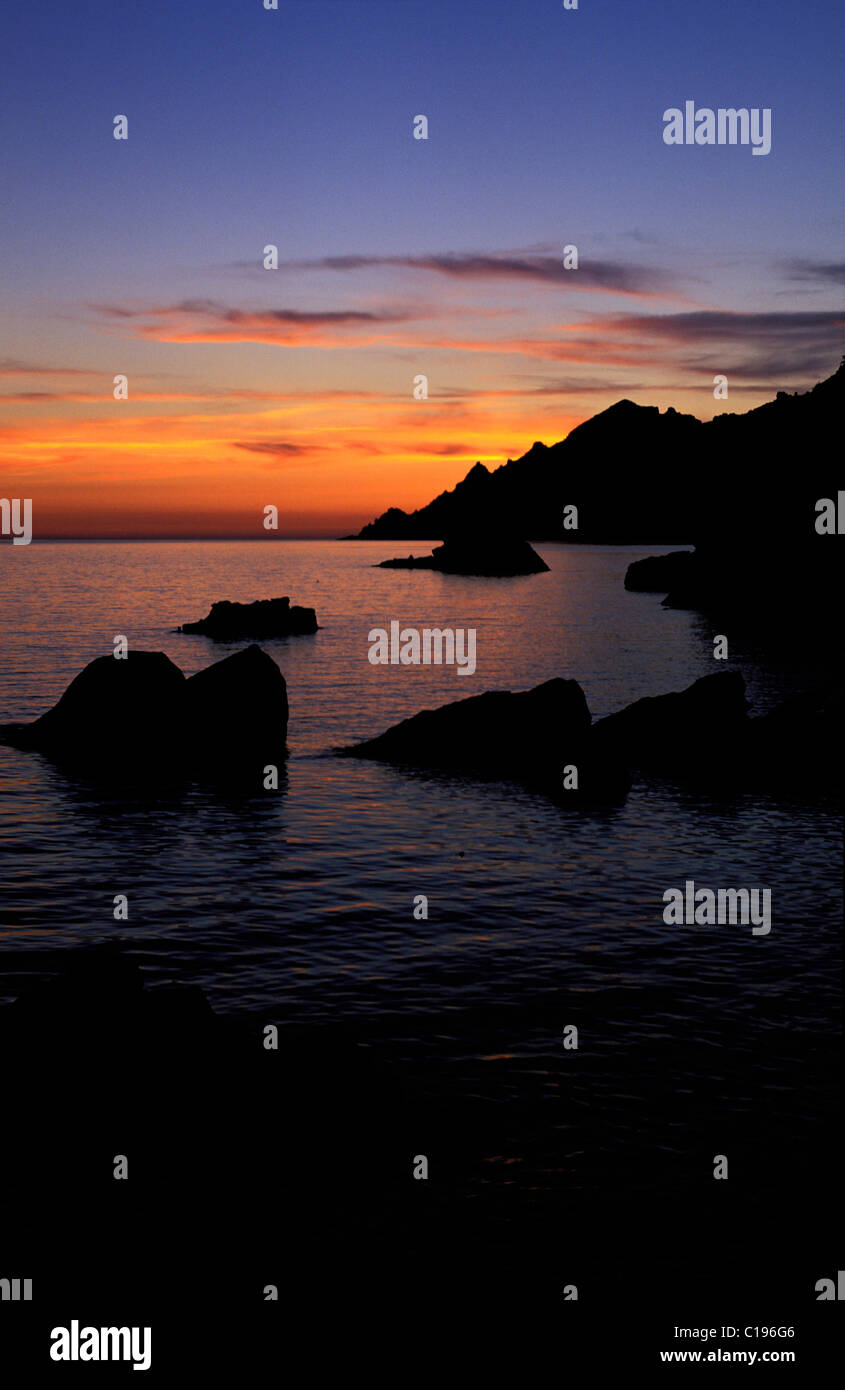 France, Corse du Sud, sunset in the Porto Gulf Stock Photo - Alamy