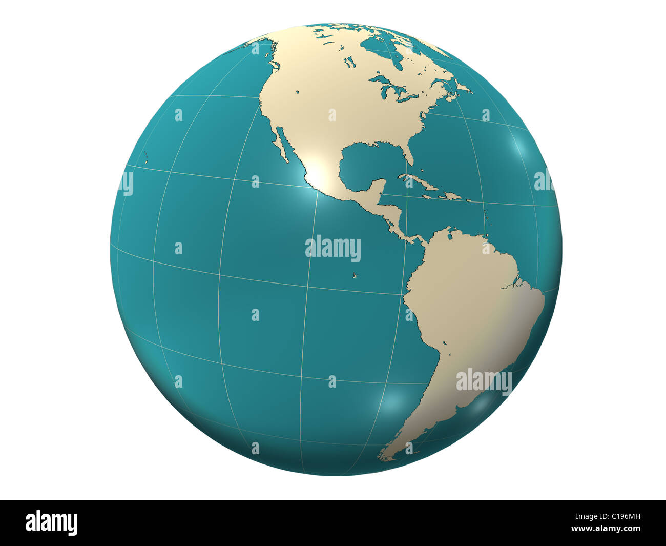 3d rendering of world globe Stock Photo - Alamy