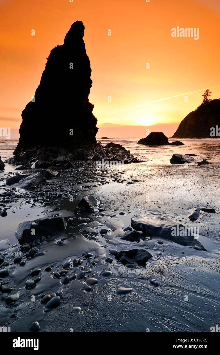 Rialto Beach, Mora, Olympic National Park, Washington, USA, North ...