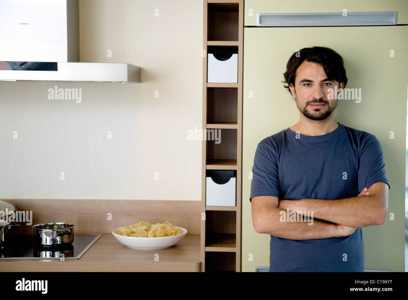 Black bearded man standing hi-res stock photography and images - Alamy