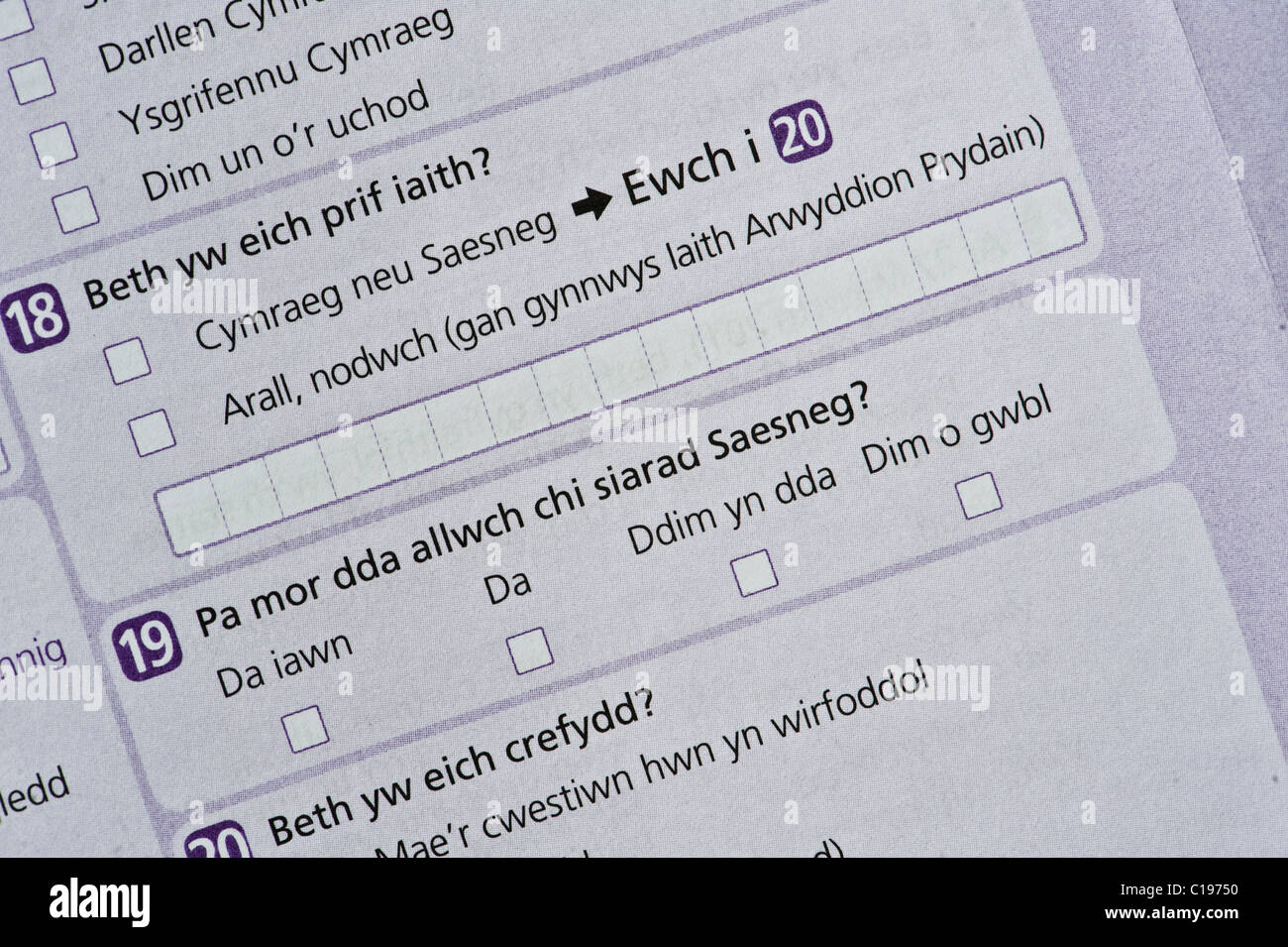 Language survey hi-res stock photography and images - Alamy