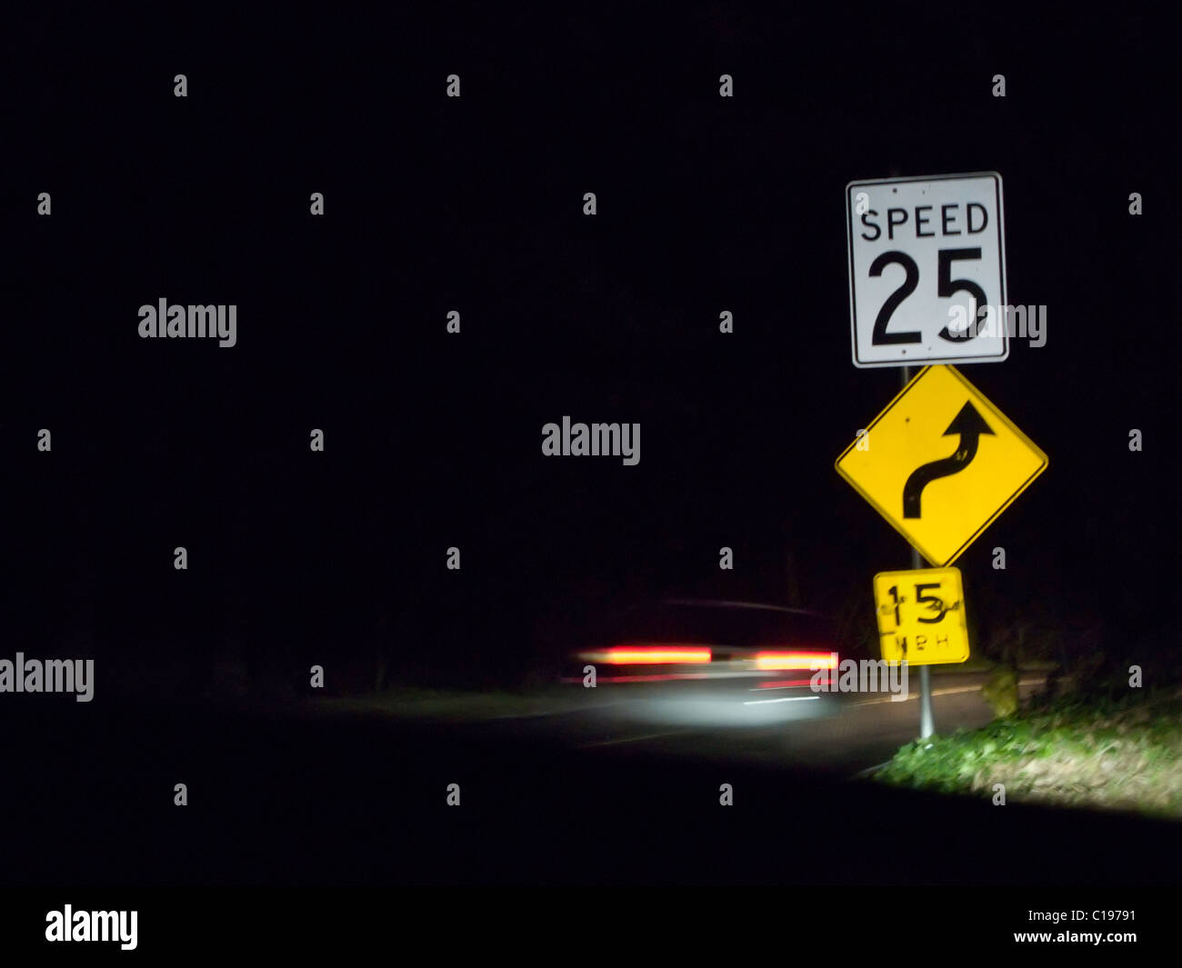 Car speeding motorway hi-res stock photography and images - Alamy