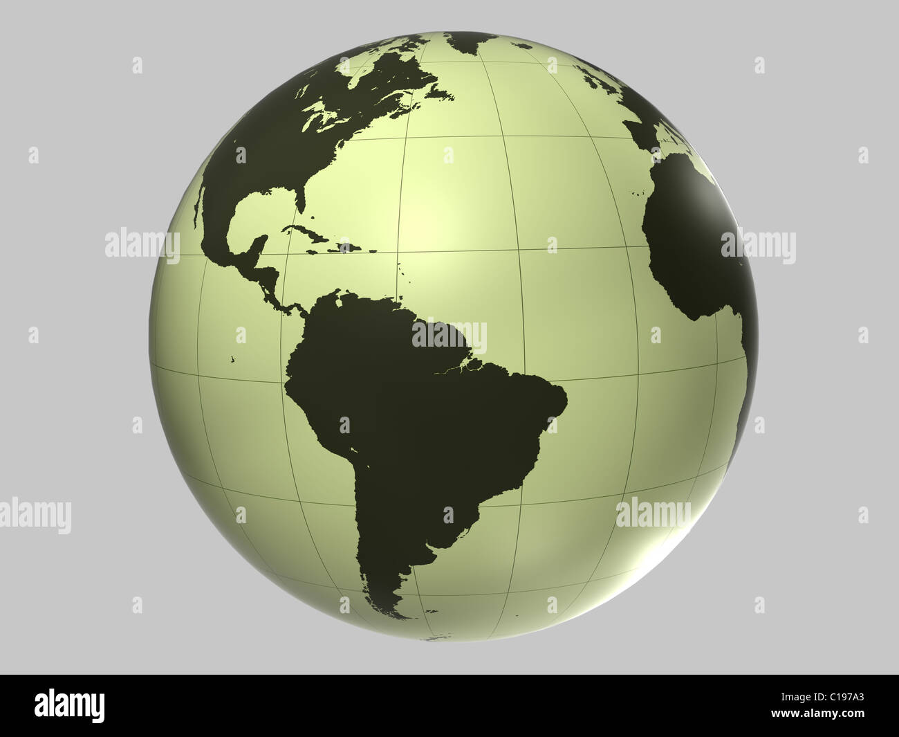 3d rendering of world globe Stock Photo - Alamy