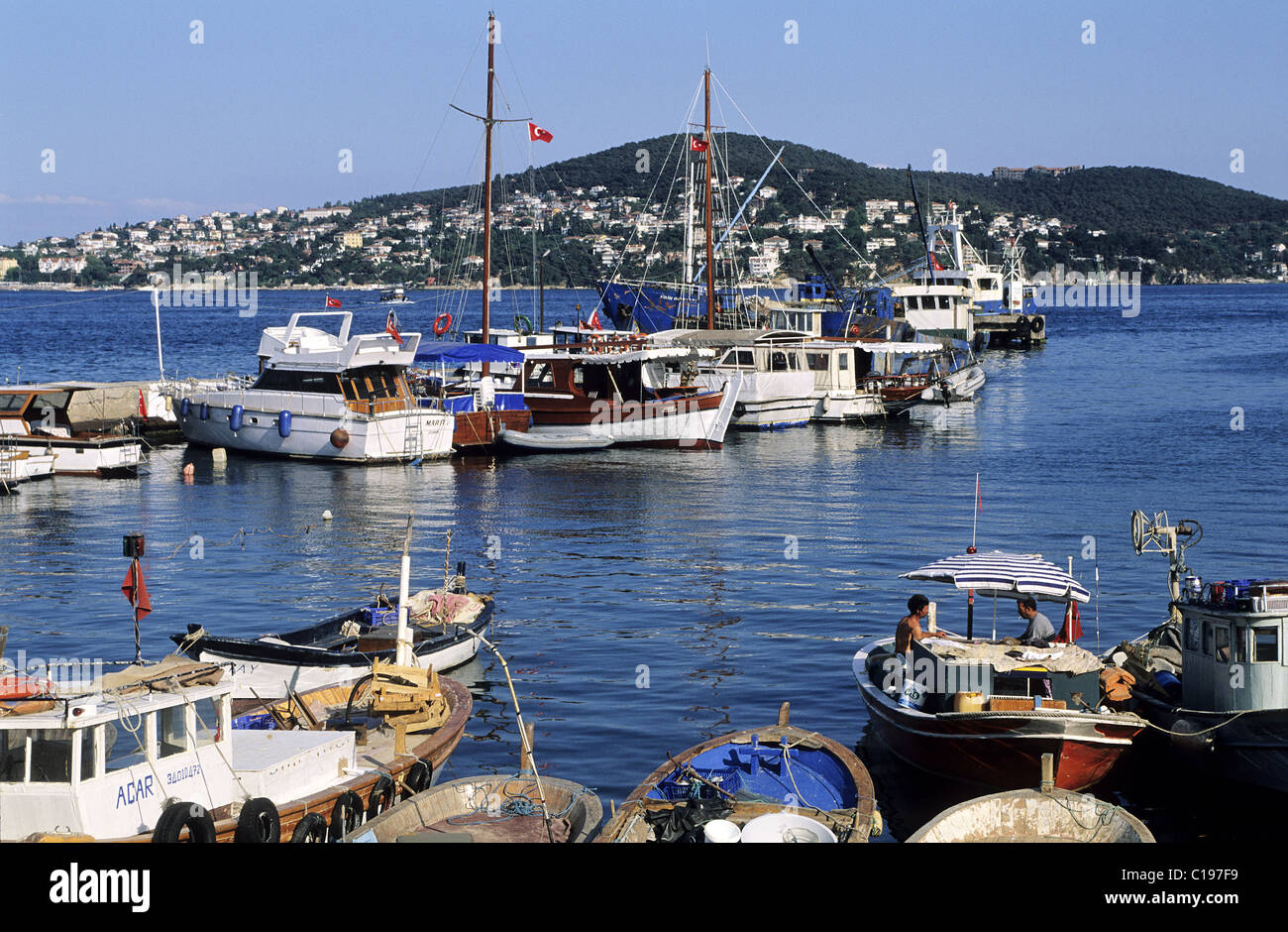 Turkey, Istanbul, Island of the Princes, Island of Heybeli Ada Stock ...