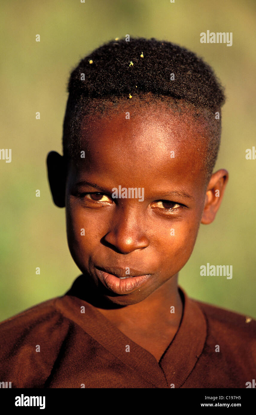 Madagascar, northwest, Nosy Be Island, portrait of a child Stock Photo ...