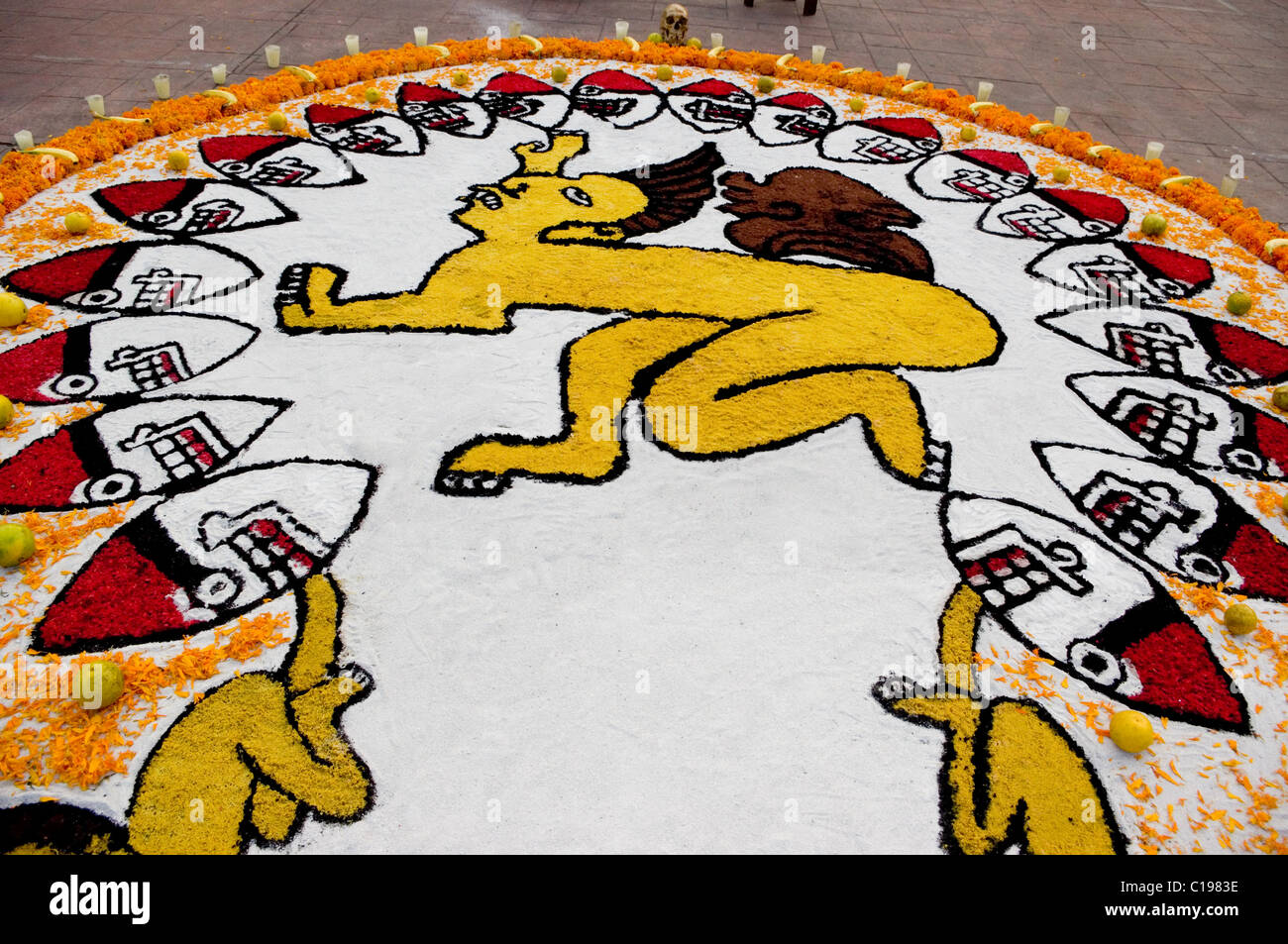 Aztec Ofrenda representing the Iztepetl level of the Mictlan ...