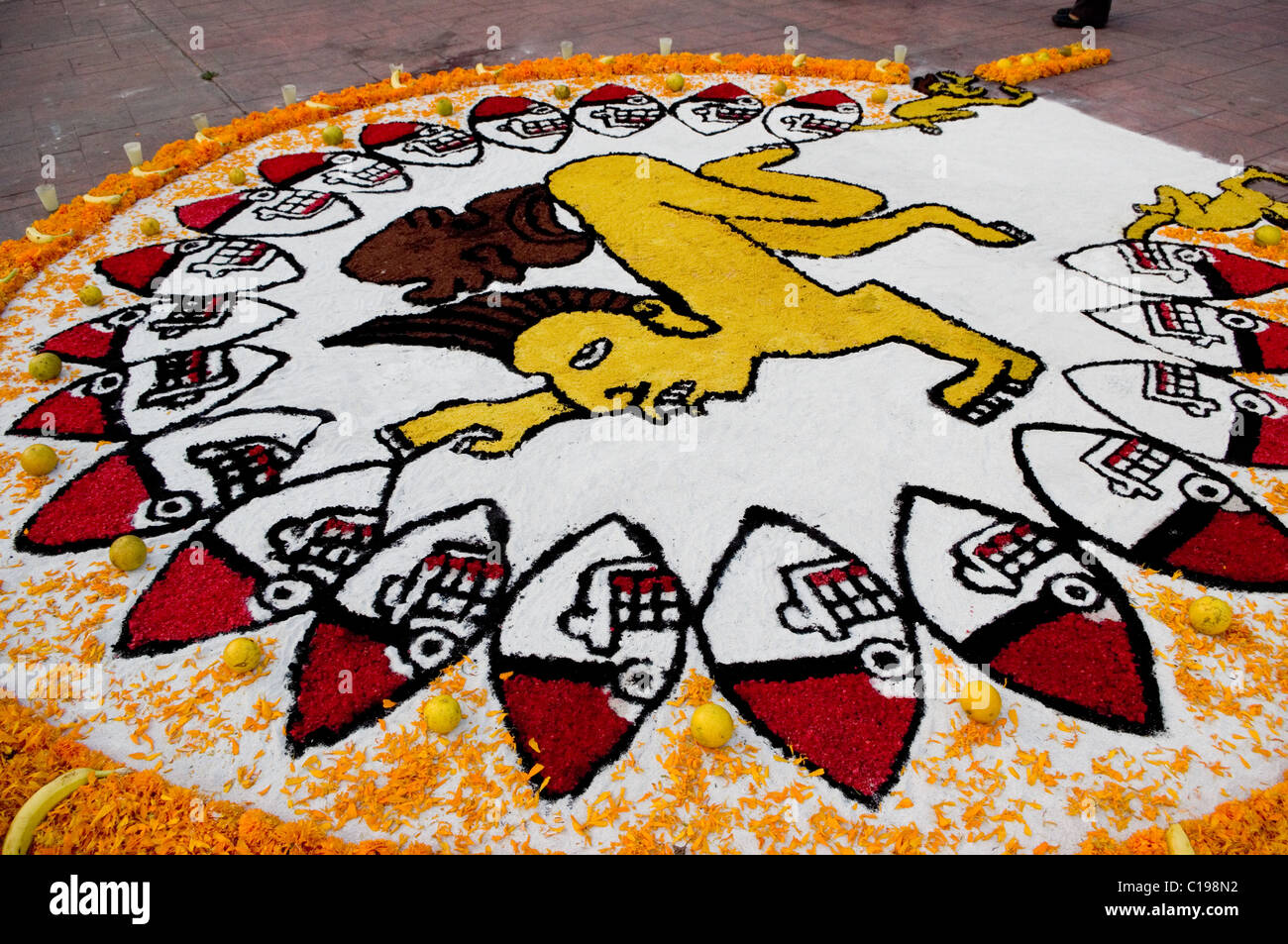 Aztec Ofrenda representing the Iztepetl level of the Mictlan ...