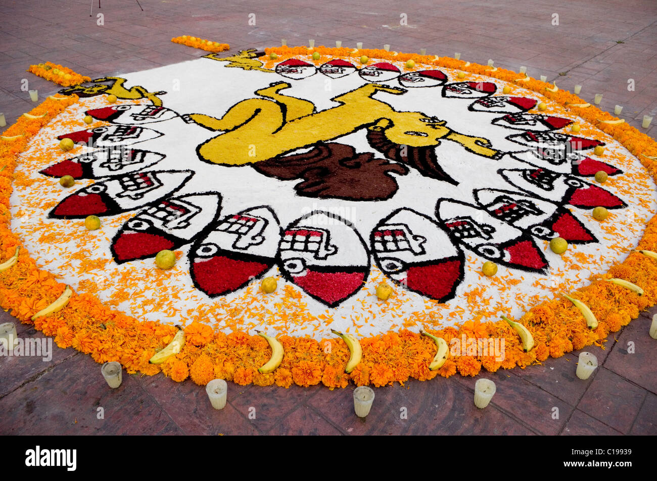 Aztec Ofrenda representing the Iztepetl level of the Mictlan ...