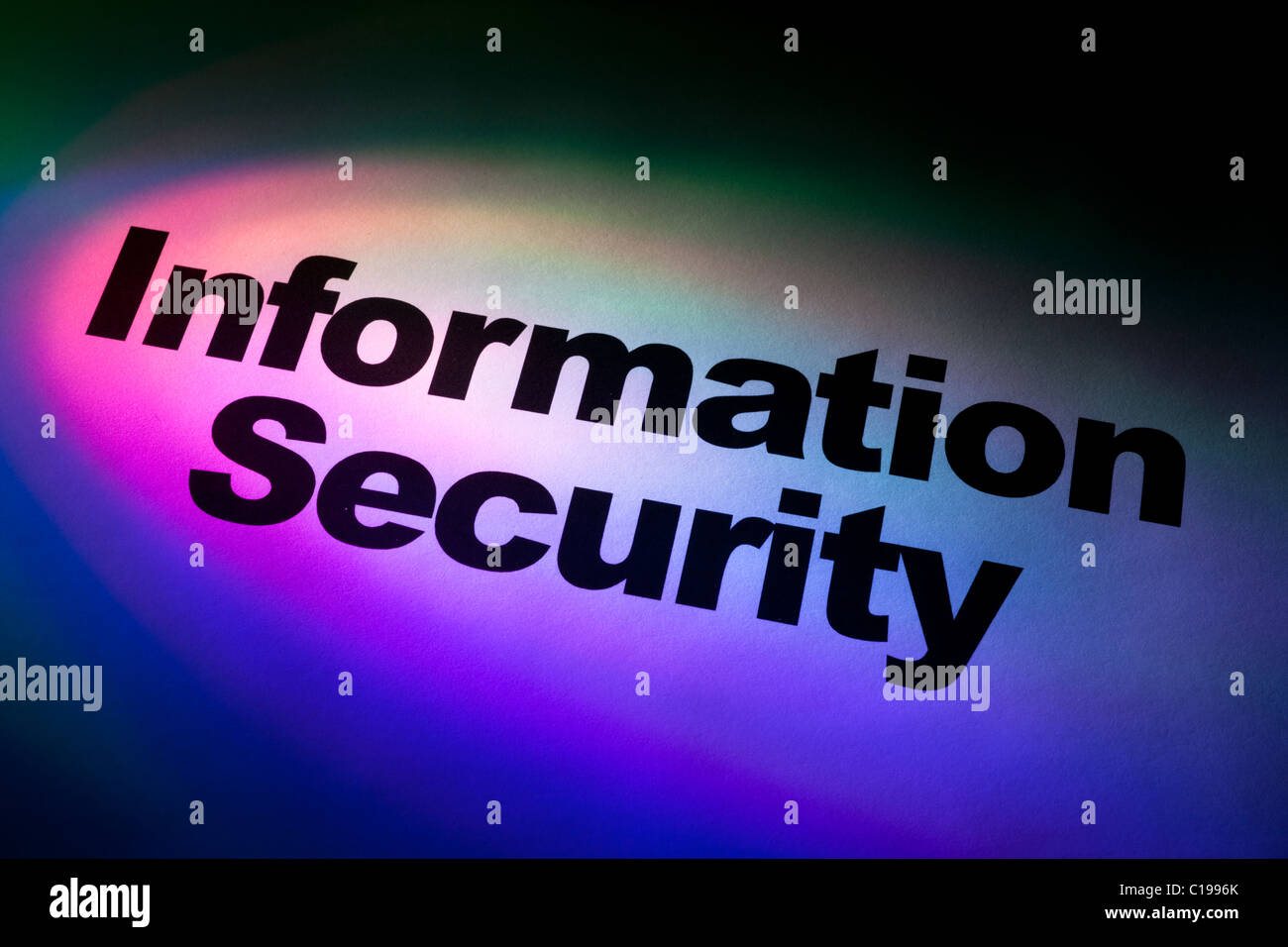 Color light and word of Information Security for background Stock Photo ...