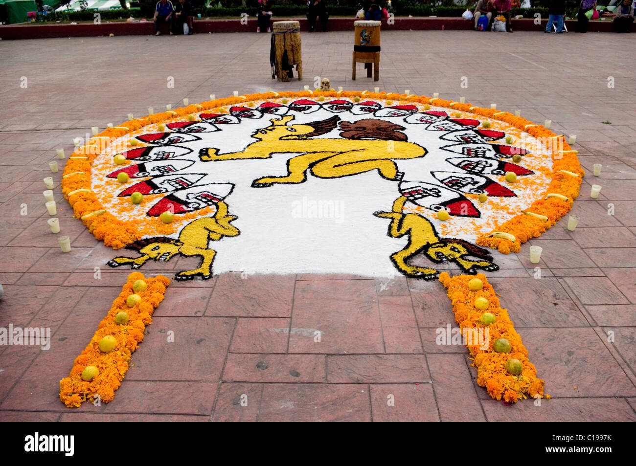 Aztec Ofrenda representing the Iztepetl level of the Mictlan ...