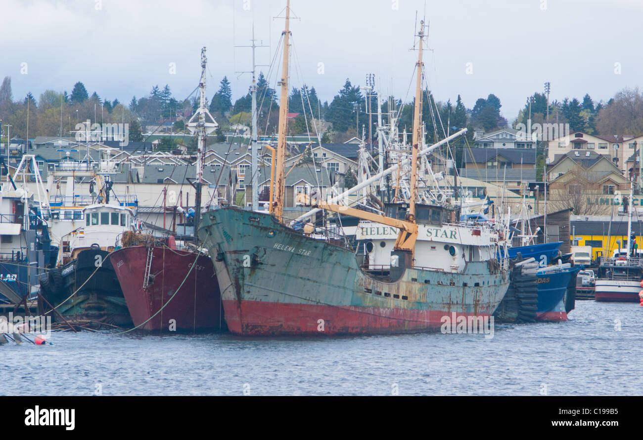Old rusty fishing trawler hi-res stock photography and images - Alamy