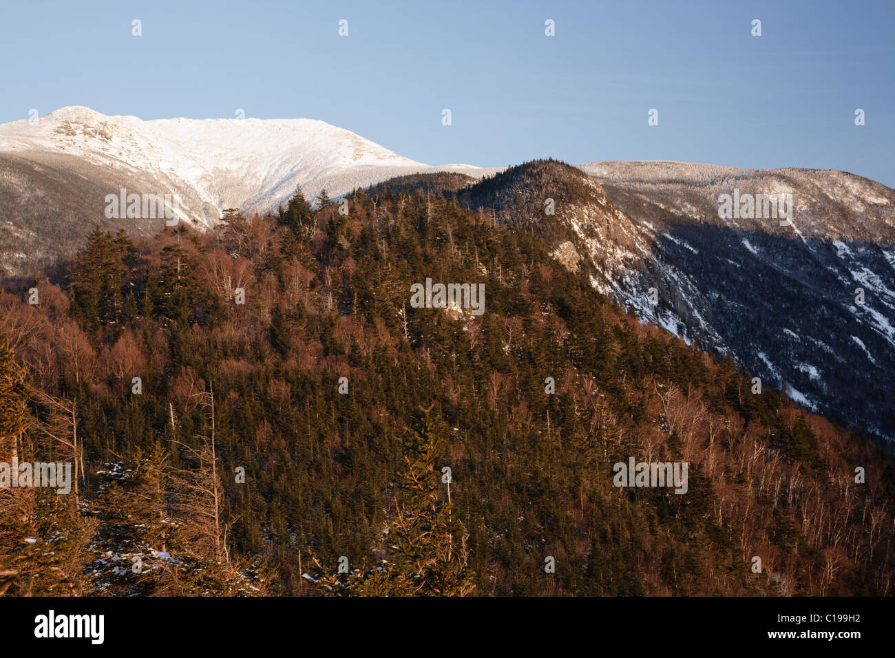 Franconia Notch State Park - Mount Lafayette at sunset from Eagle Cliff ...