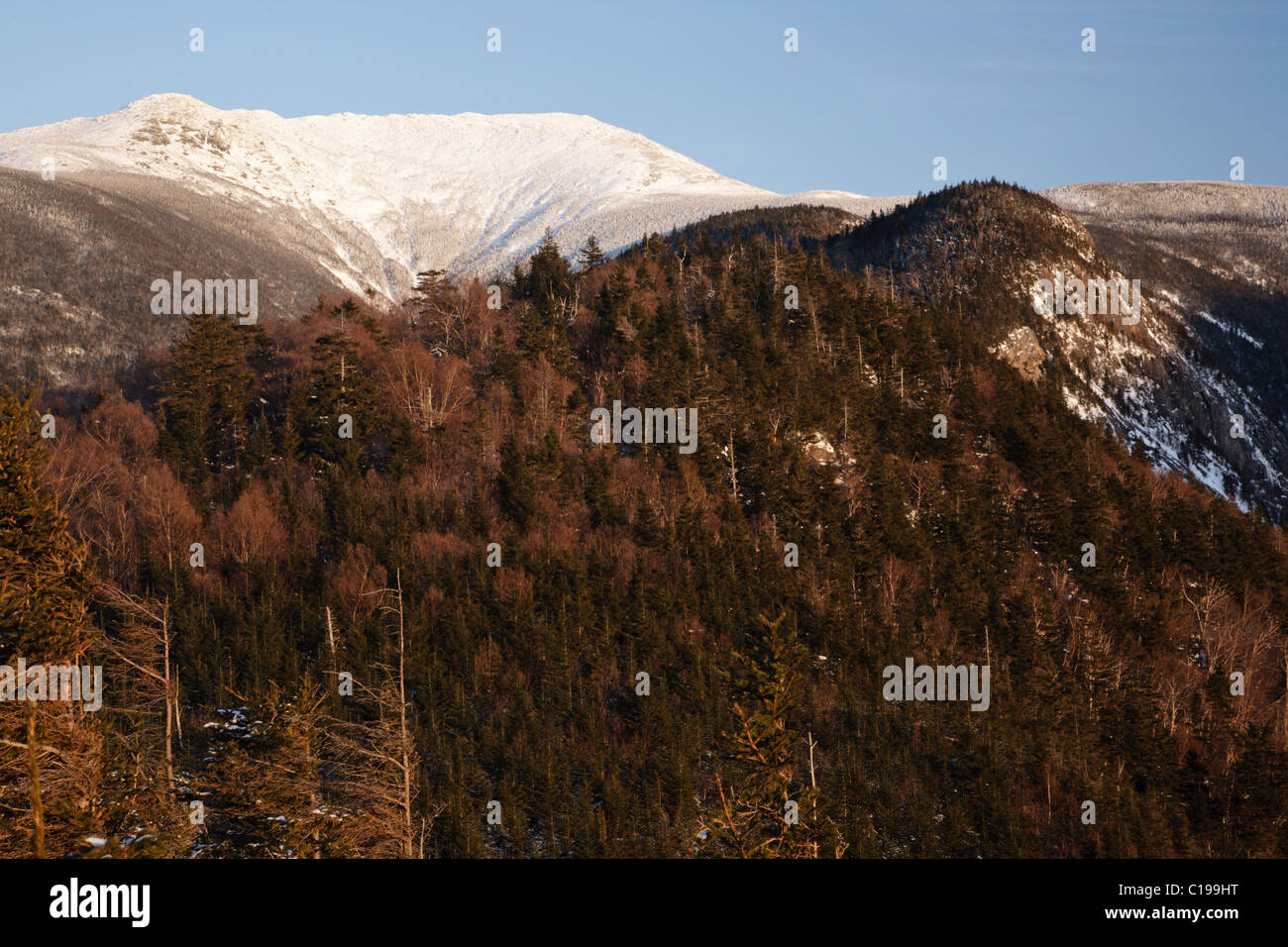Franconia Notch State Park - Mount Lafayette at sunset from Eagle Cliff ...