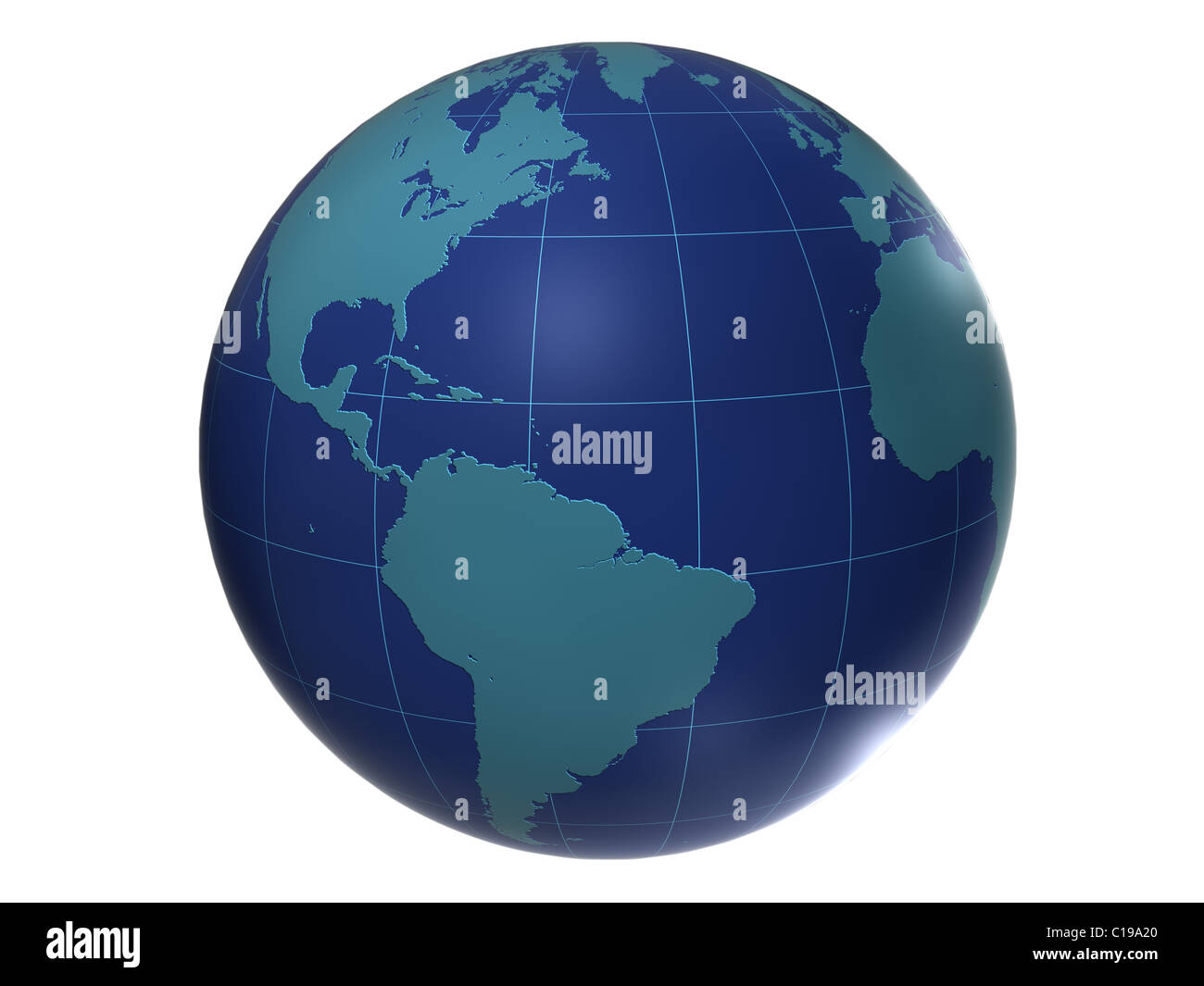 3d rendering of world globe Stock Photo - Alamy