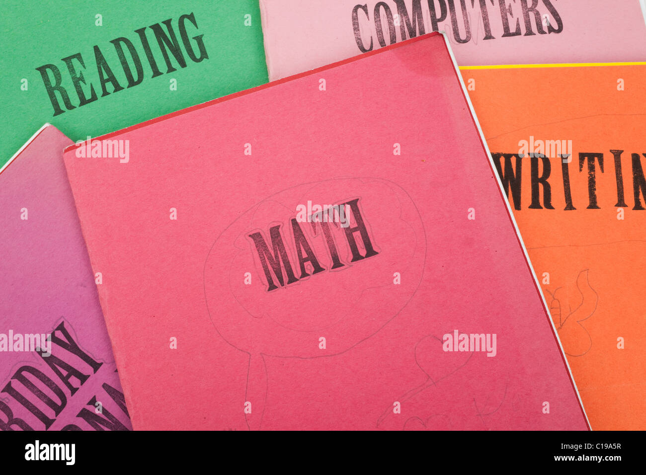 Textbook close up for background Stock Photo - Alamy