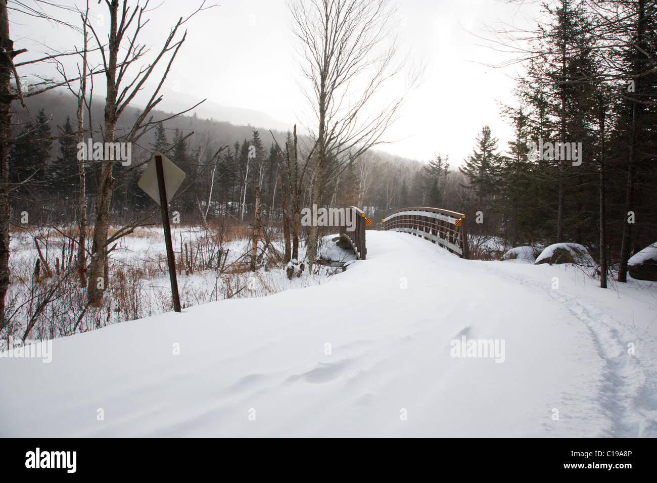 Franconia Notch State Park - Scenic view along the Franconia Notch Bike ...