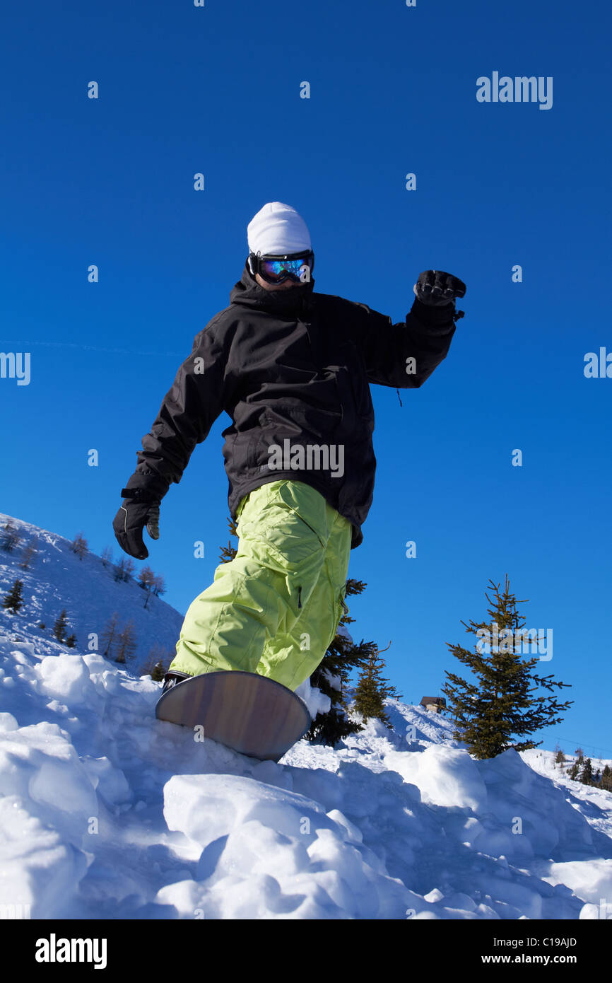 Sporty man on snow hi-res stock photography and images - Alamy