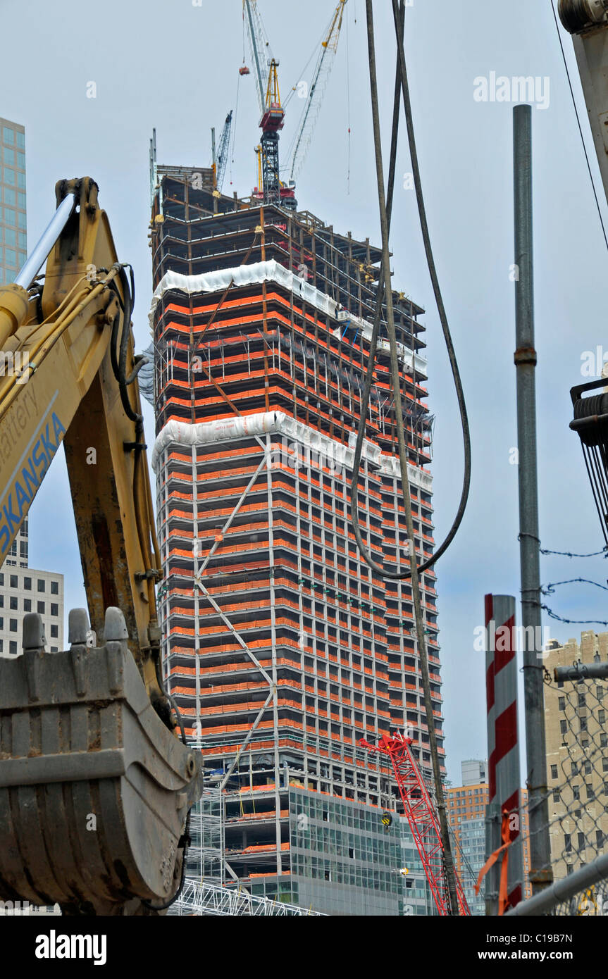 Building site at Ground zero, the area of the former World Trade Center ...