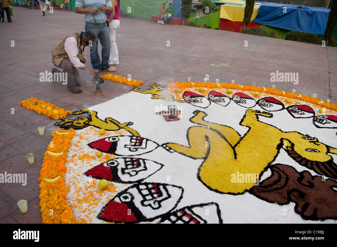 Aztec Ofrenda representing the Iztepetl level of the Mictlan ...