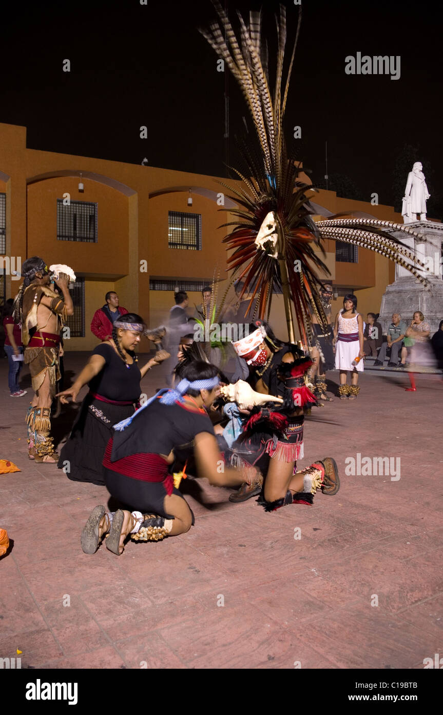 Limpia (ritual cleansing) before performing a dance on the day of the ...