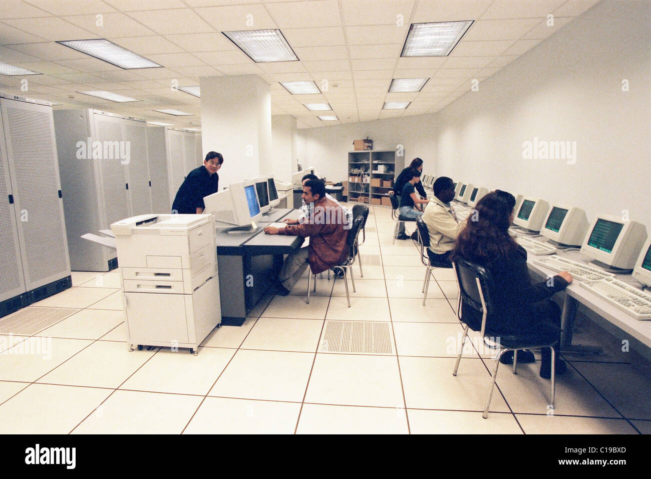 The Egypt National Telecommunications Center data storage systems at ...