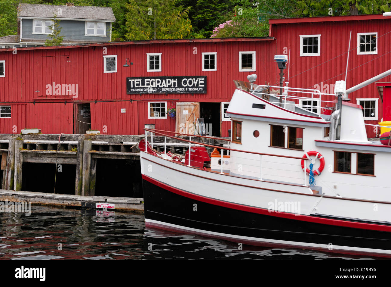 Telegraph Cove, Vancouver Island, British Columbia, Canada Stock Photo ...