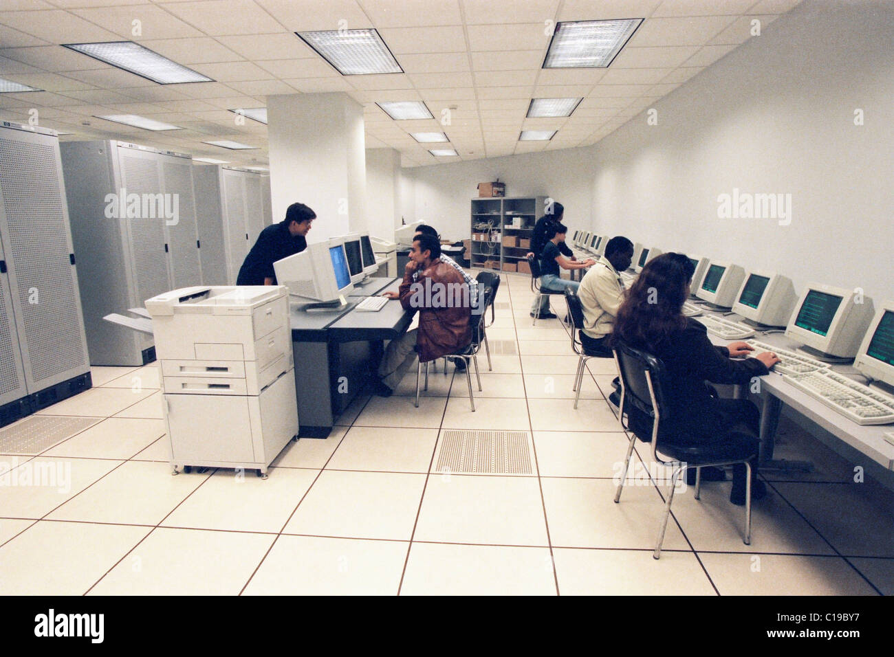 The Egypt National Telecommunications Center data storage systems at ...