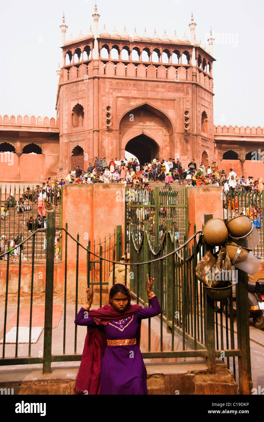 People at a mosque during Muharram, Jama Masjid, Delhi, India Stock ...