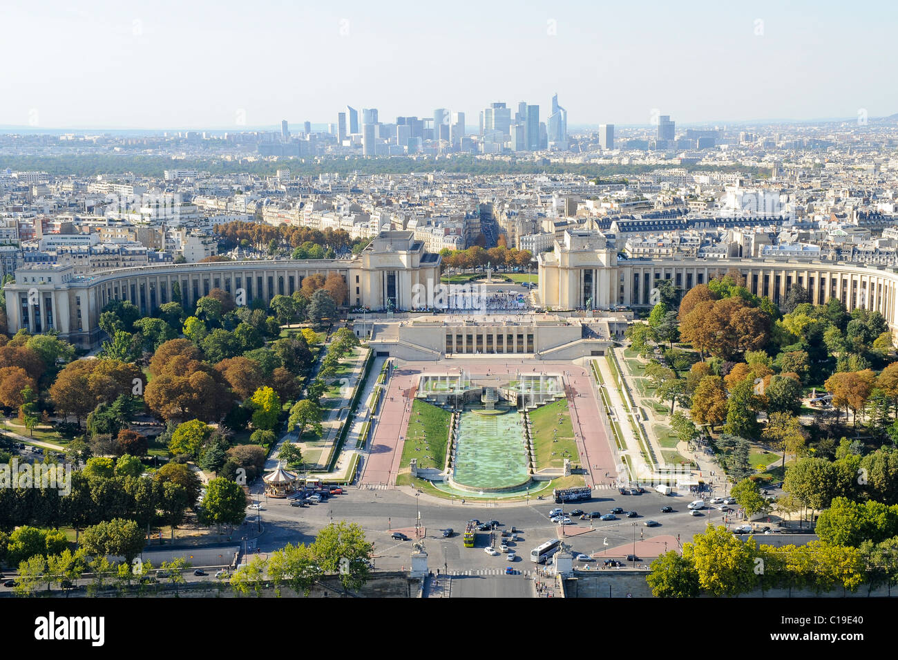 Paris financial district eiffel tower hi-res stock photography and ...