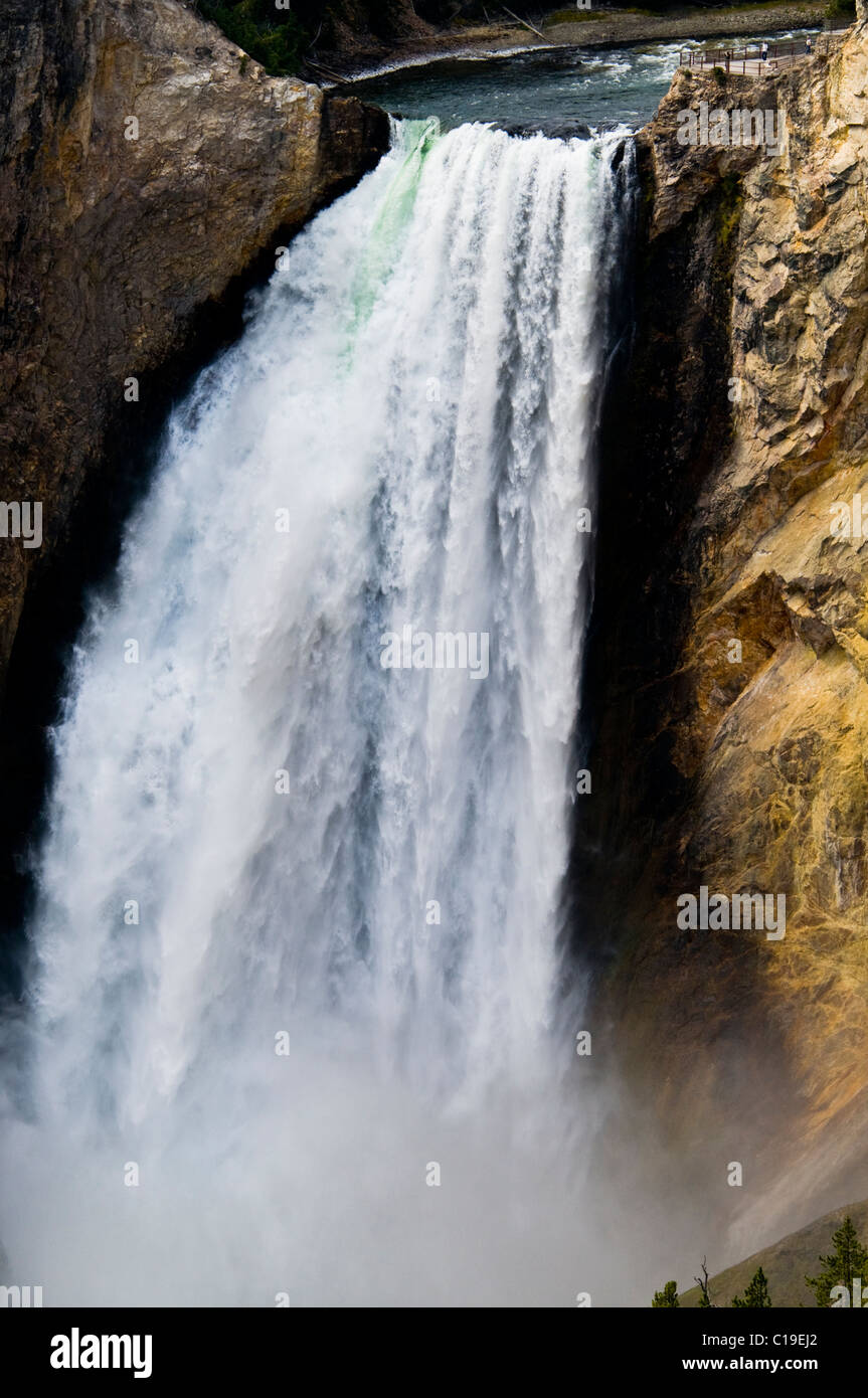 Yellowstone River Canyon,Lower Falls,Artist & Observation Platform,Drop ...