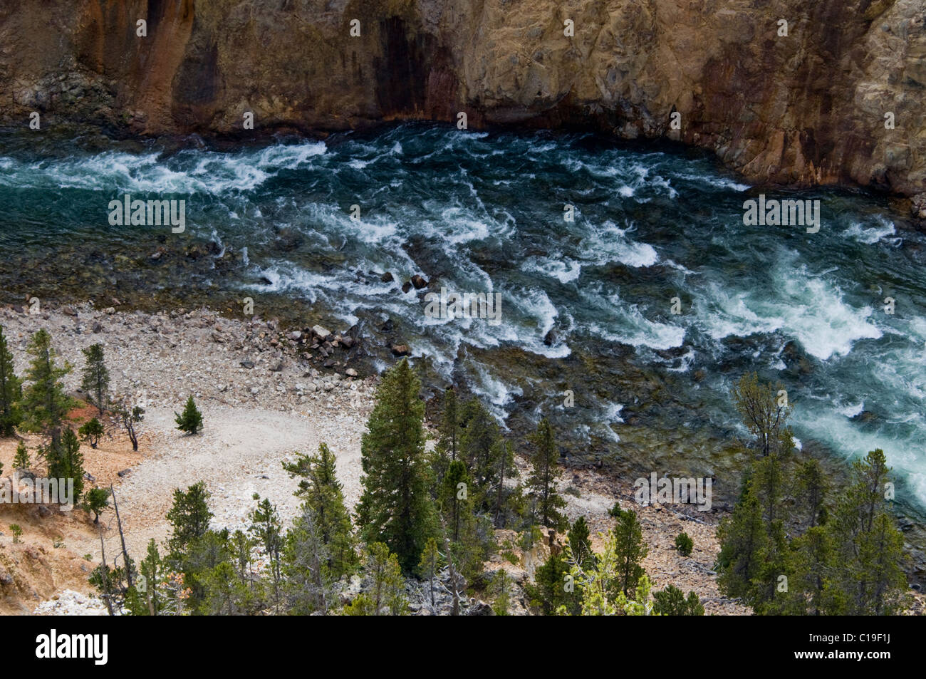 Yellowstone River Canyon,Lower Falls,Artist & Observation Platform,Drop ...