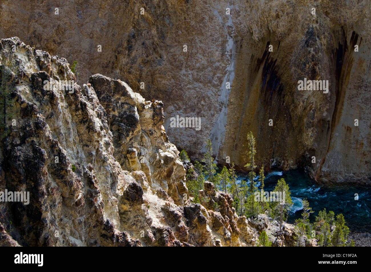 Yellowstone River Canyon,Lower Falls,Artist & Observation Platform,Drop ...