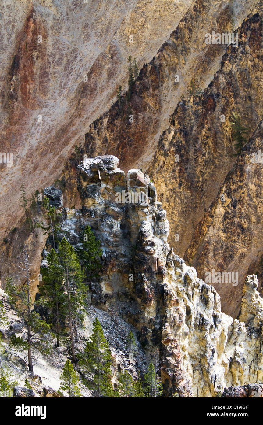 Yellowstone River Canyon,Lower Falls,Artist & Observation Platform,Drop ...