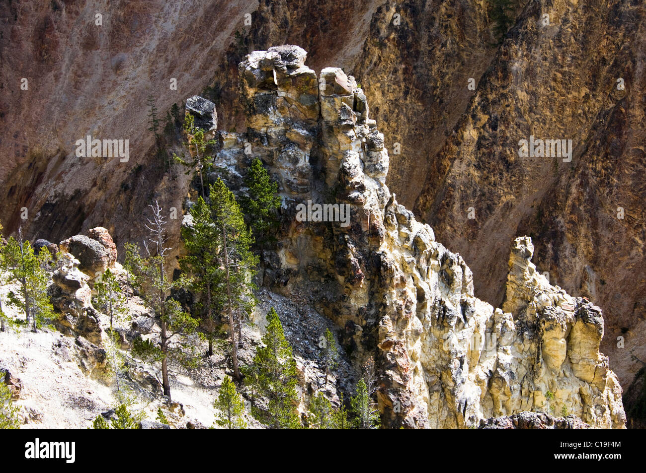 Yellowstone River Canyon,Lower Falls,Artist & Observation Platform,Drop ...