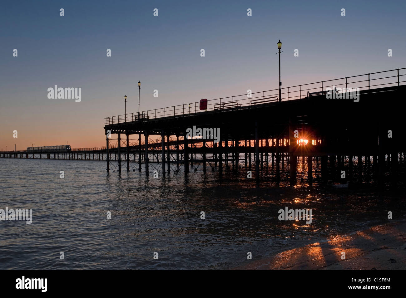 SOUTHEND-ON-SEA, ESSEX, UK - JANUARY 09, 2011: Panorama view of ...