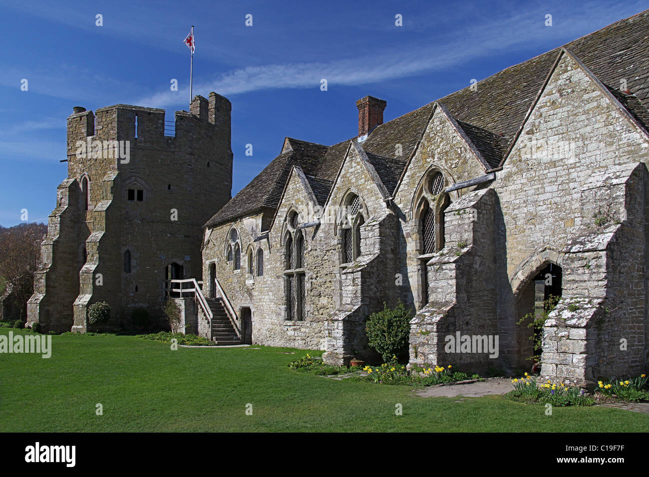 Stokesay castle hall shropshire hi-res stock photography and images - Alamy
