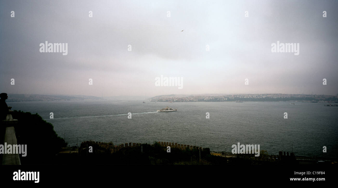 The Bosphorus Straits in Istanbul in Turkey in Middle East Asia. Sea ...