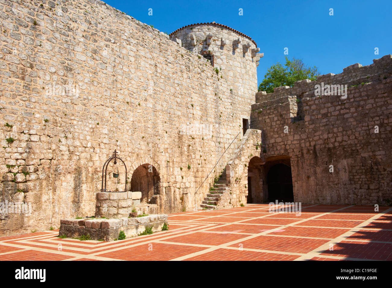 Frankopan Castle ( Frankopanski Kaštel ) Krk Town, Krk Island, Croatia ...
