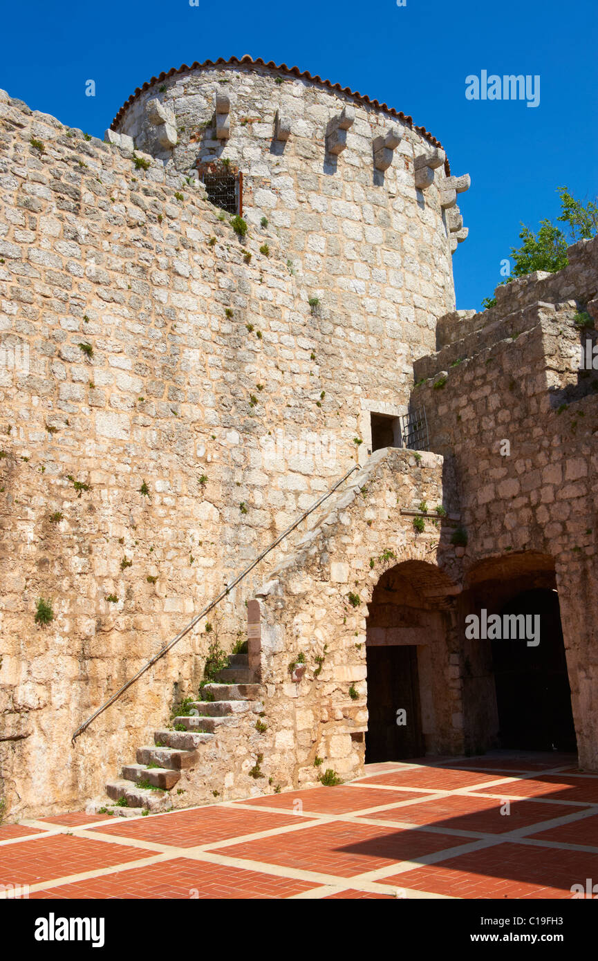 Frankopan Castle ( Frankopanski Kaštel ) Krk Town, Krk Island, Croatia ...