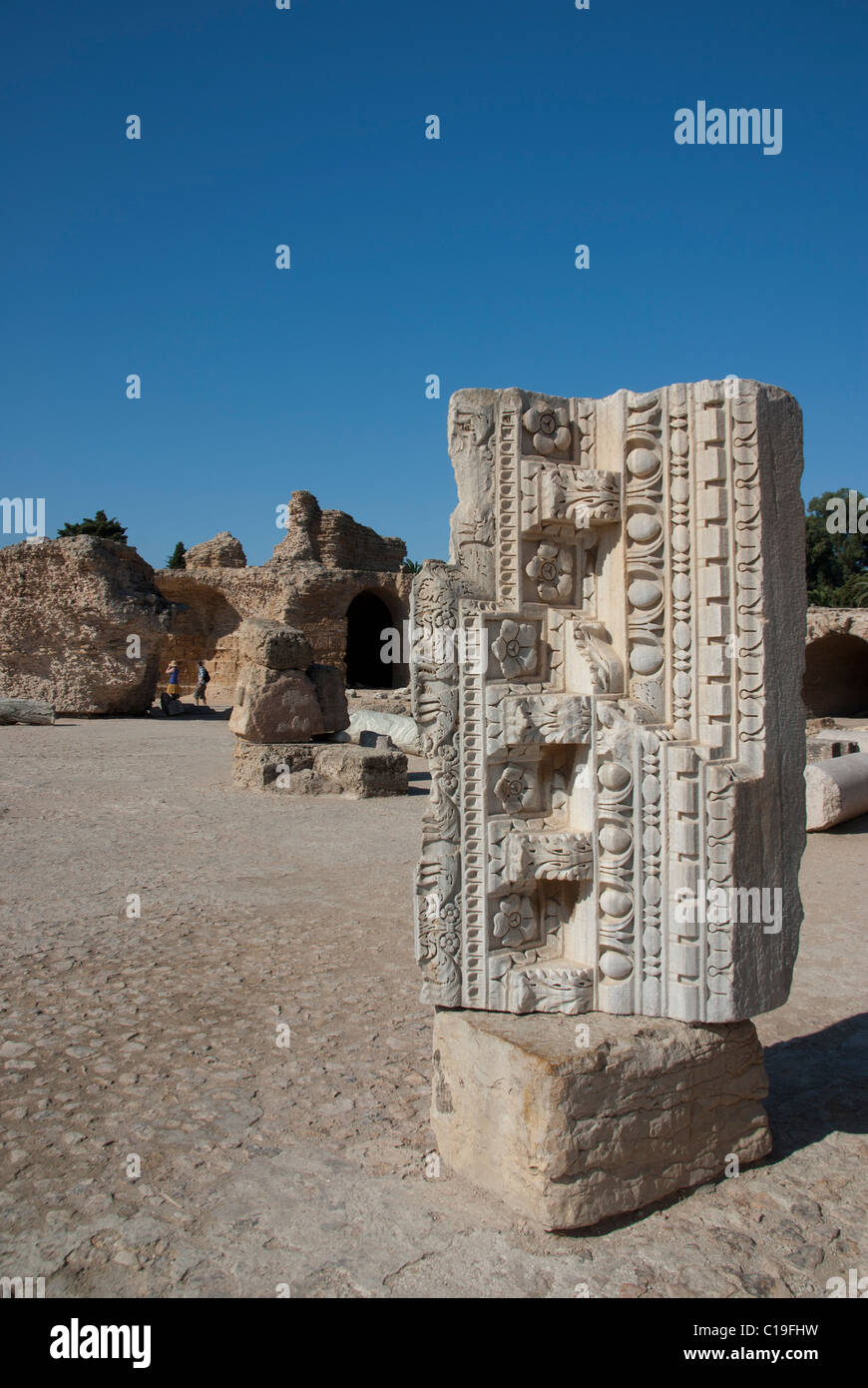 Tunisia, Carthage, Roman Ruins Stock Photo - Alamy