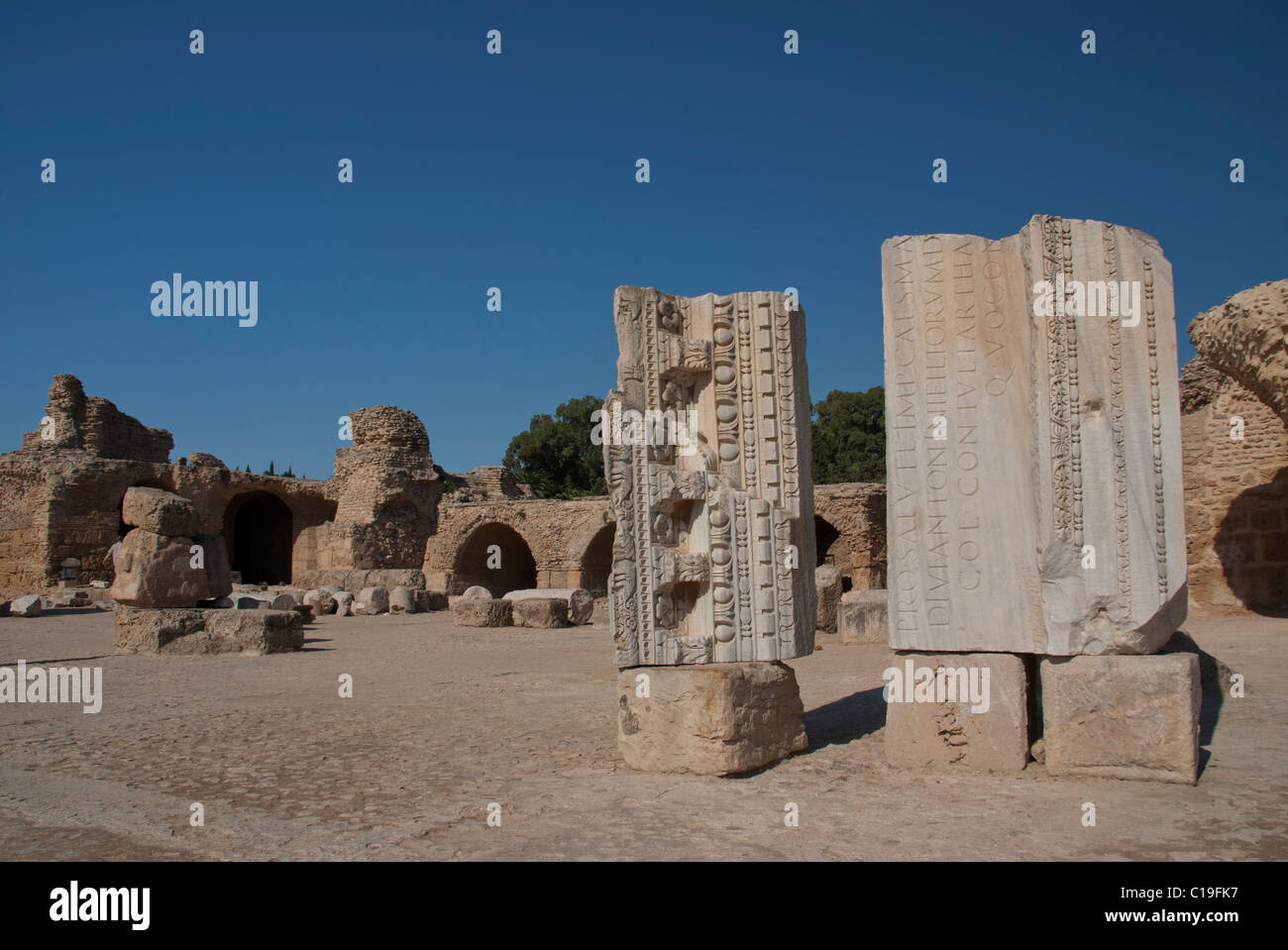 Tunisia, Carthage, Roman Ruins Stock Photo - Alamy