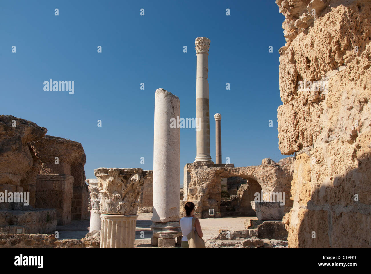 Tunisia, Carthage, Roman Ruins Stock Photo - Alamy
