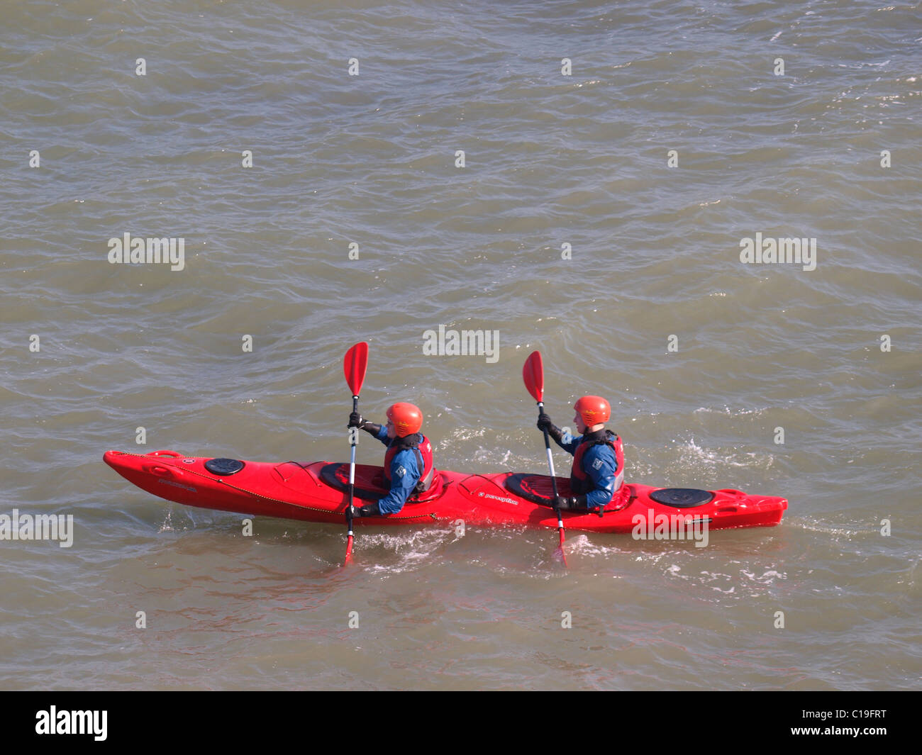 Two man canoe, UK Stock Photo - Alamy