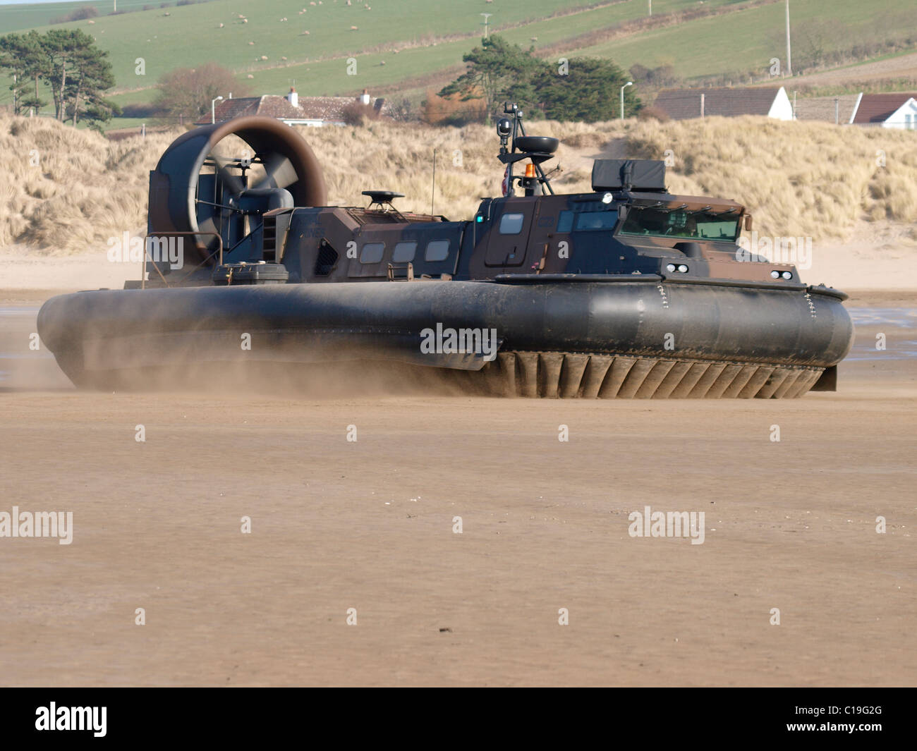 Royal marines hovercraft, Devon, UK Stock Photo - Alamy