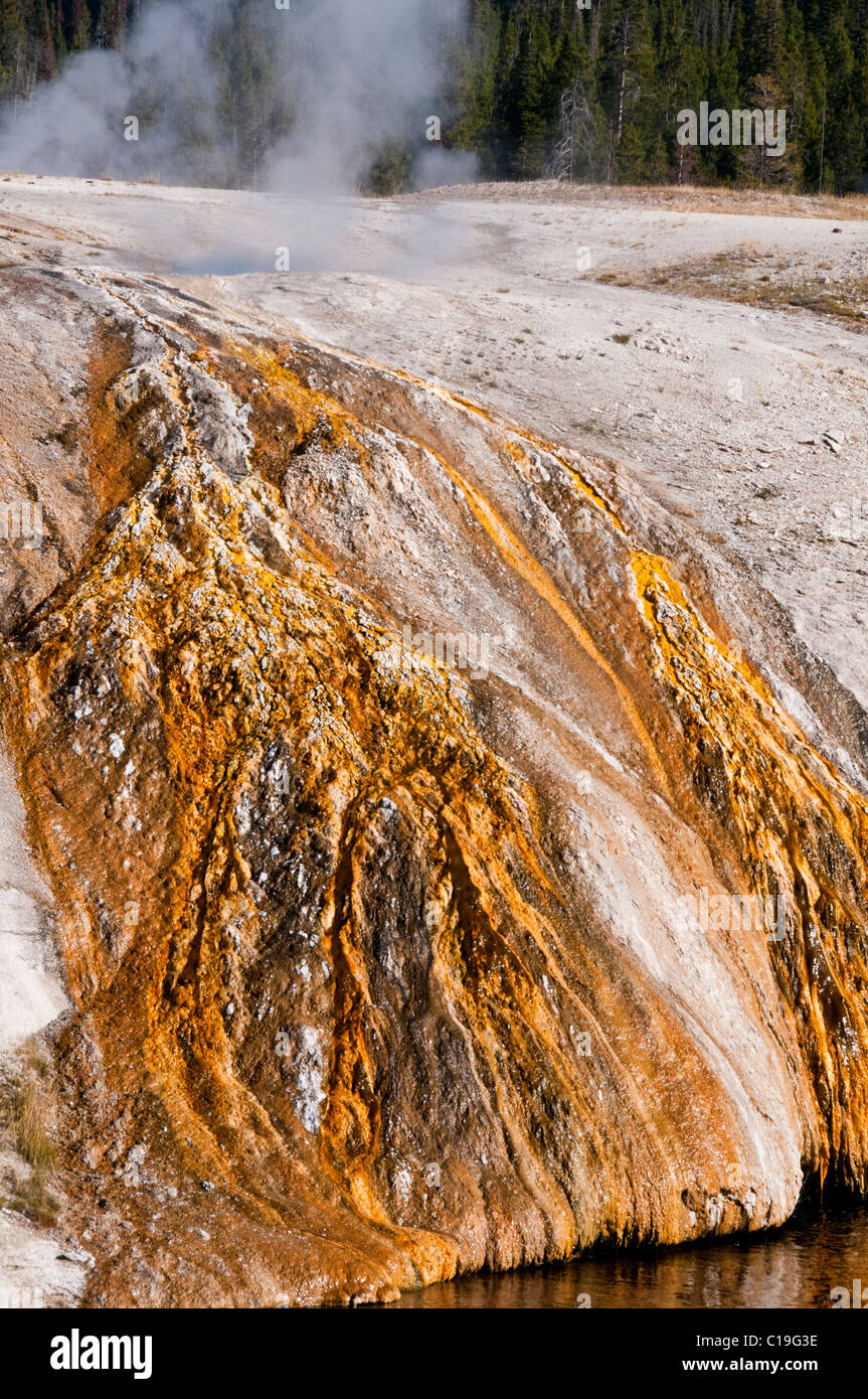 Geyser Hill, Views from Old Faithful Inn,Sulphurous,Mudpots,Pools ...