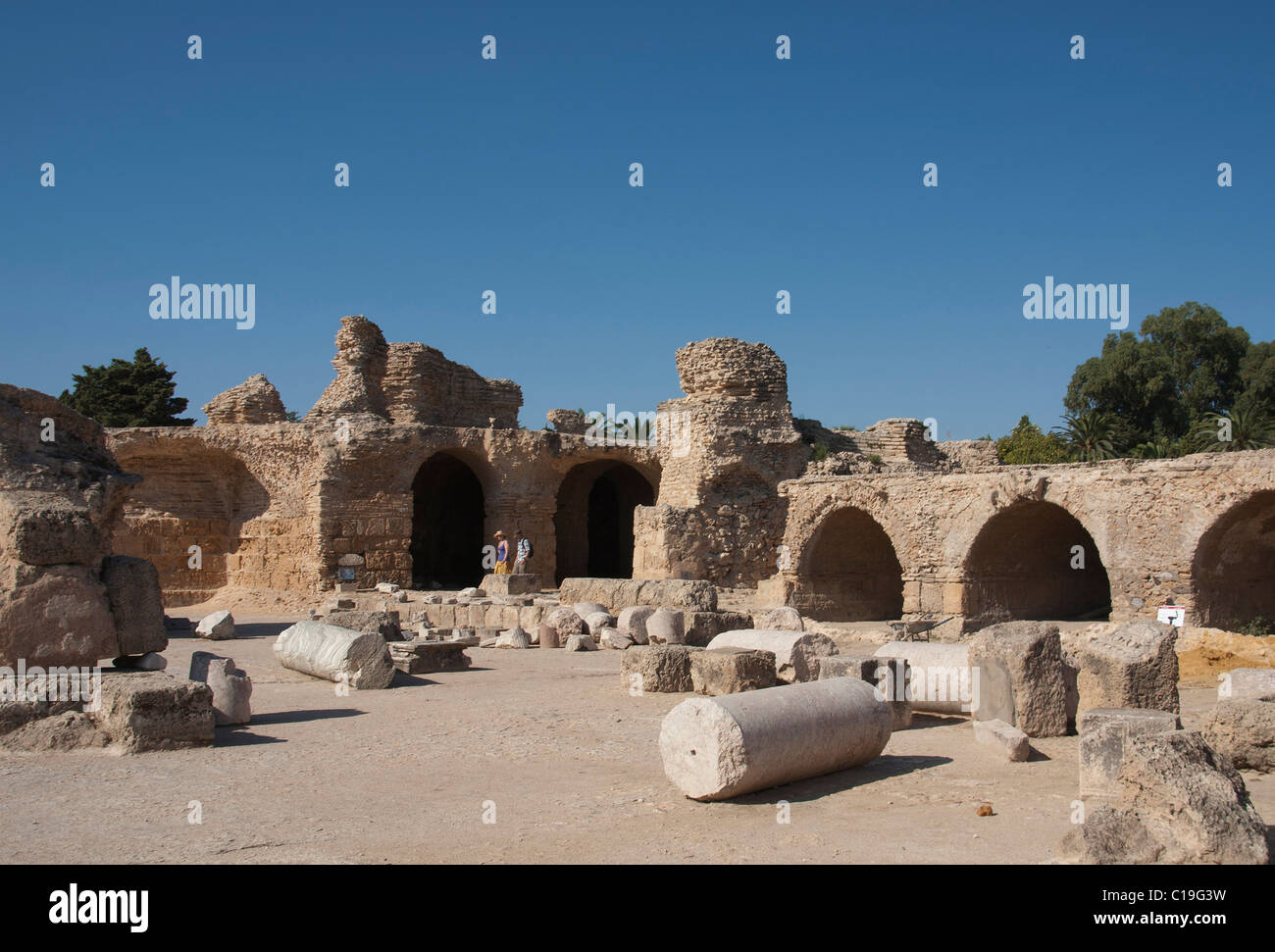Tunisia, Carthage, Roman Ruins Stock Photo - Alamy