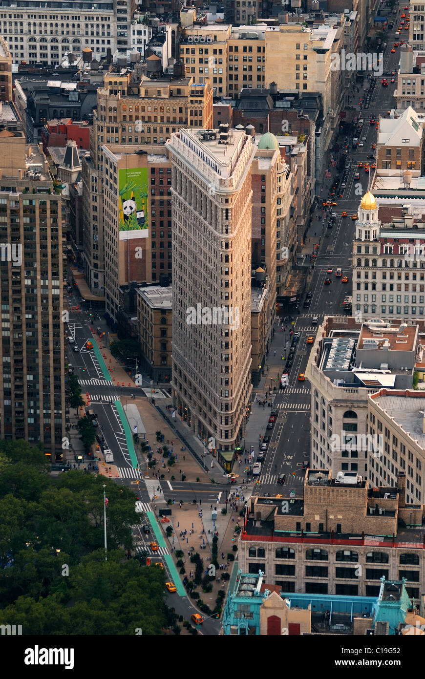 Aerial view flatiron building hi-res stock photography and images - Alamy