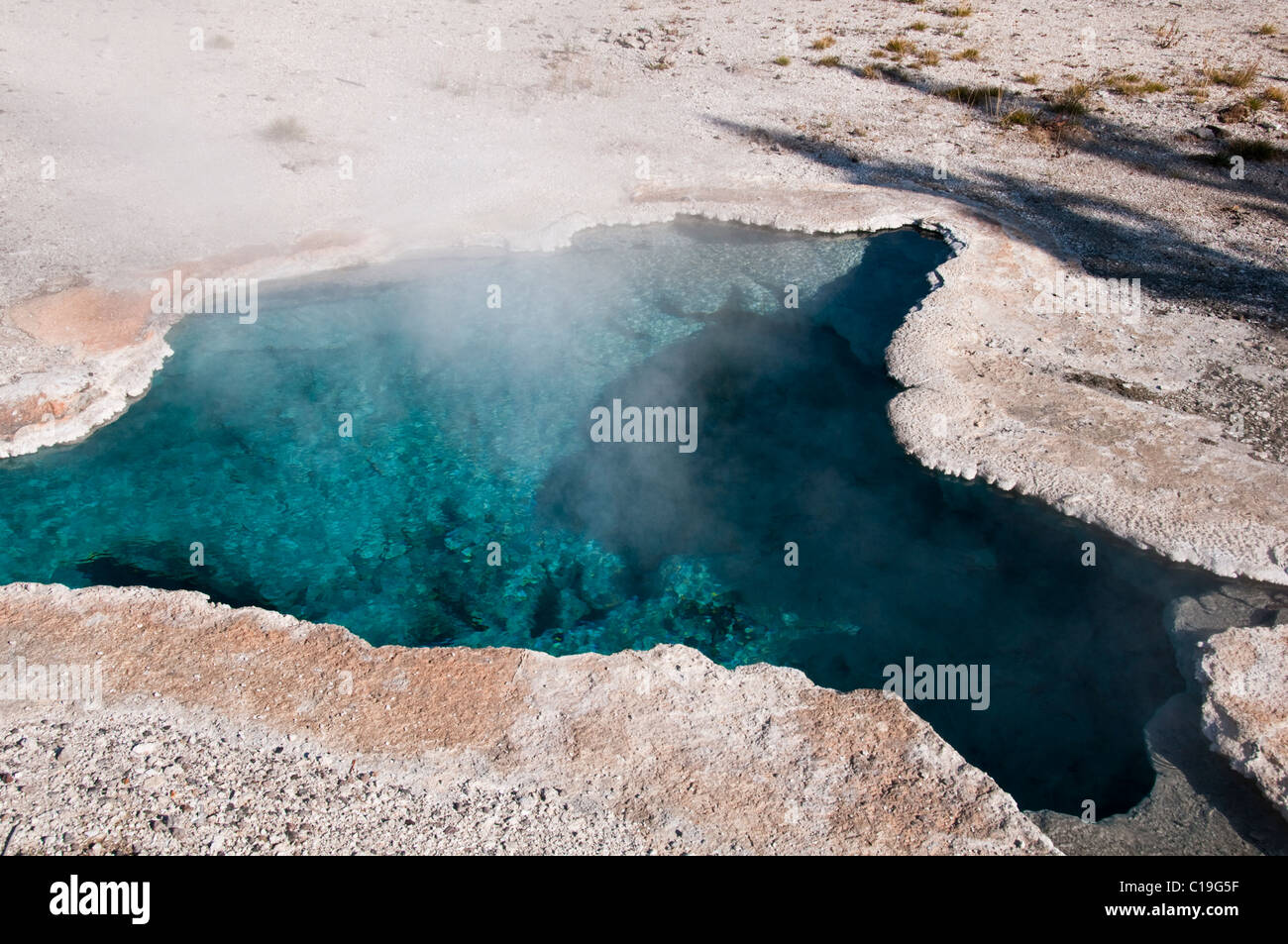 Geyser Hill, Views from Old Faithful Inn,Sulphurous,Mudpots,Pools ...