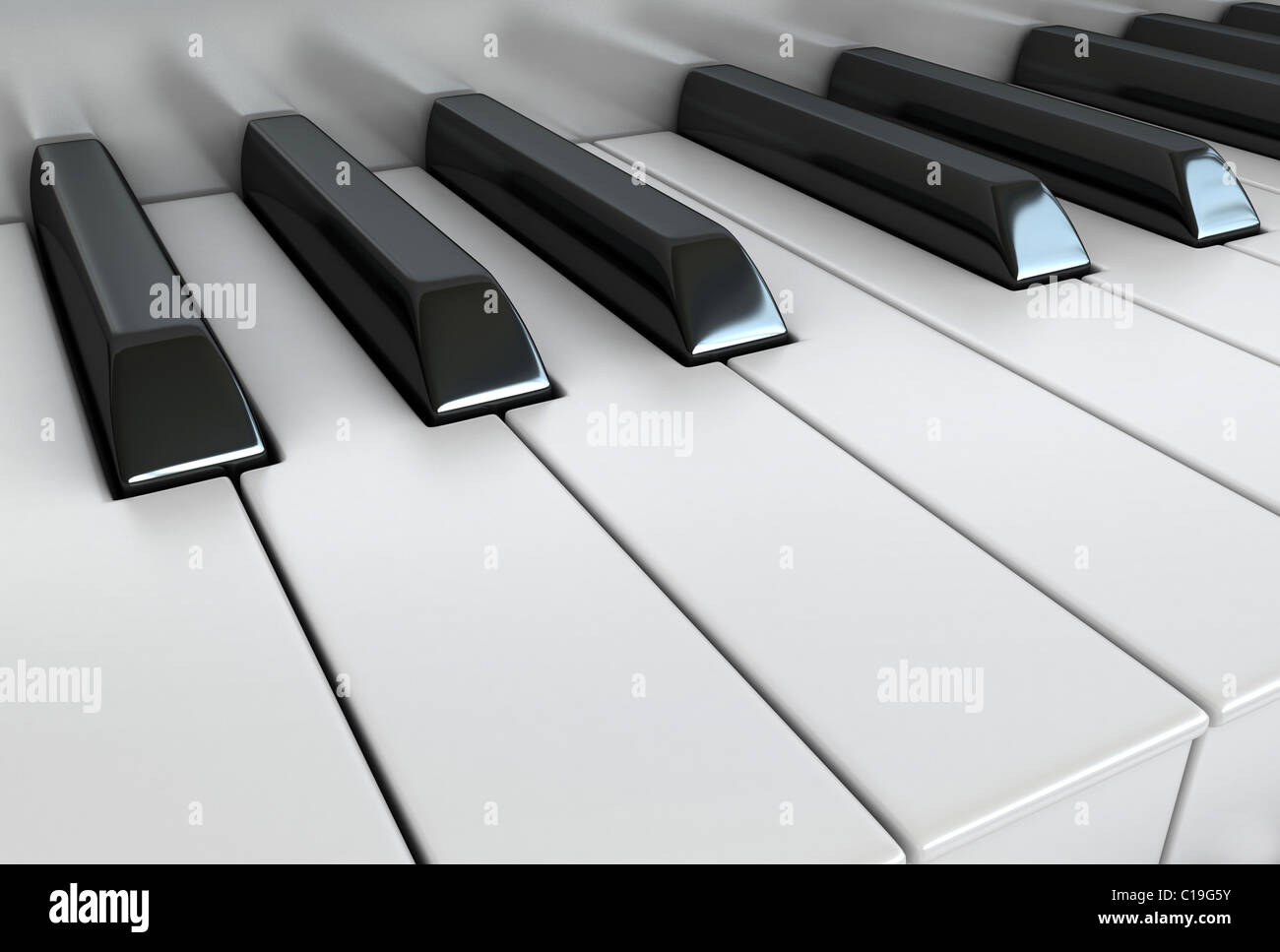 3d render of piano keys Stock Photo - Alamy
