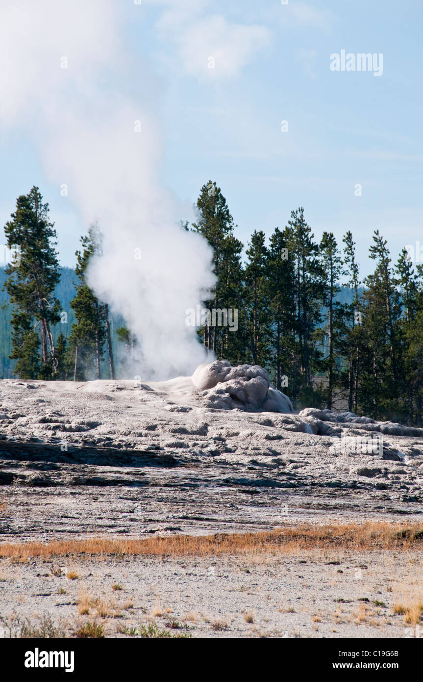 Geyser Hill, Views from Old Faithful Inn,Sulphurous,Mudpots,Pools ...